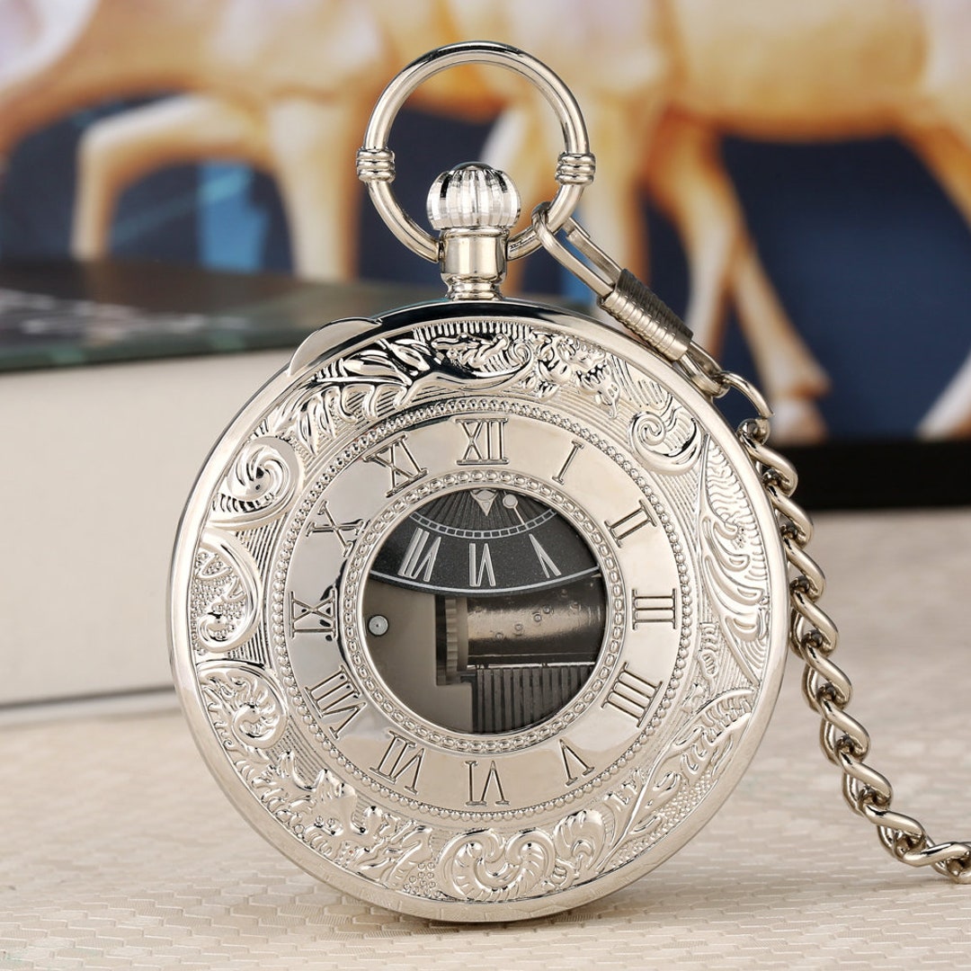 Creative Quartz Music Pocket Watch,sky City Music Pocket Watch,handmade ...