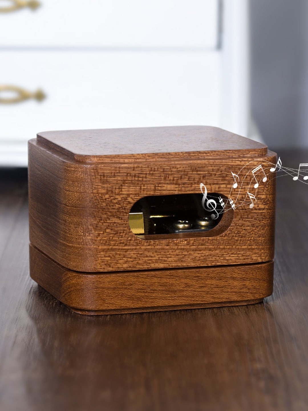 Personalized Wooden Music Box, Customized Handmade Music Box ...