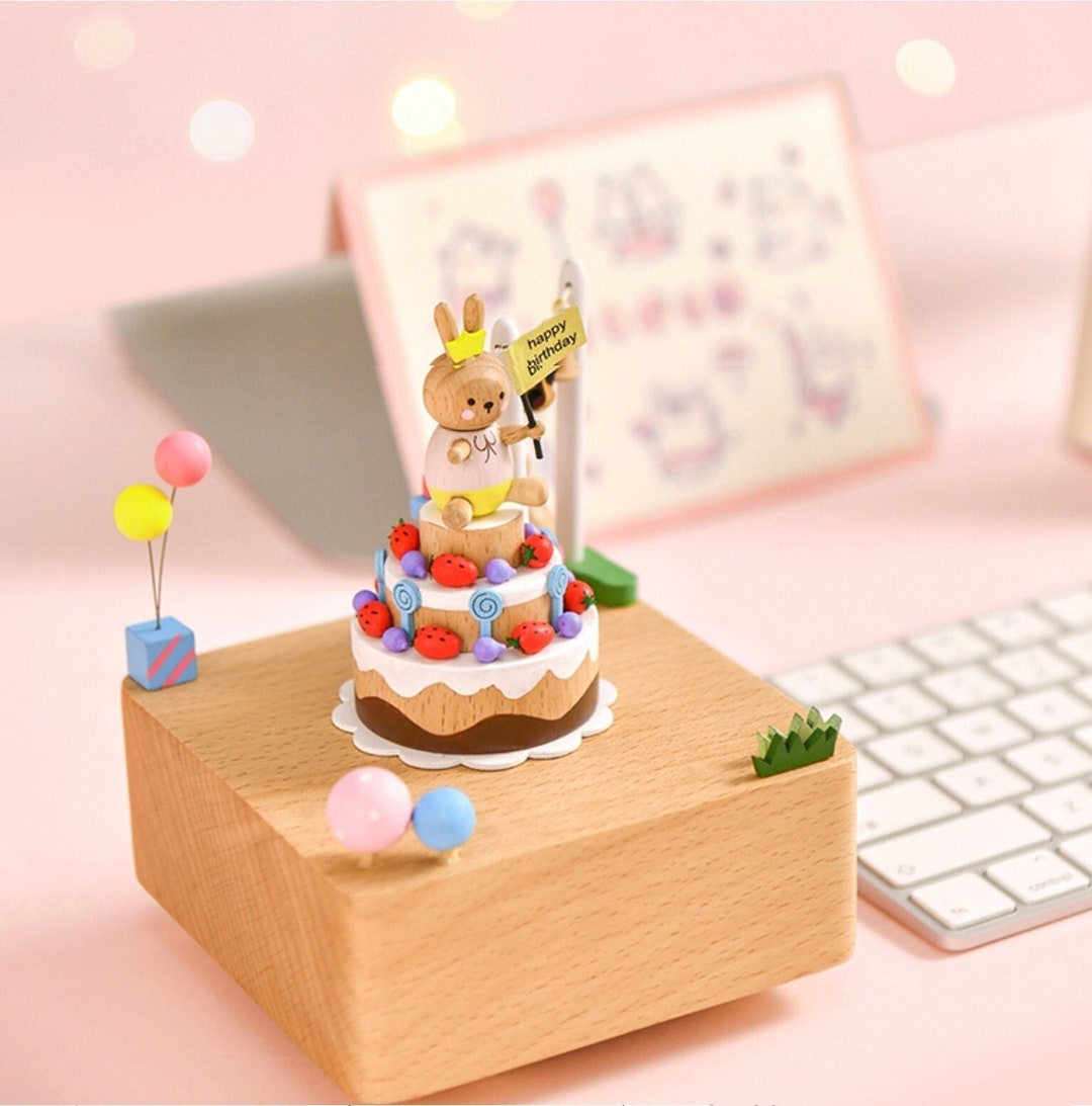 Personalized Wooden Birthday Music Box: Engraved Maple Wood Gift - Etsy