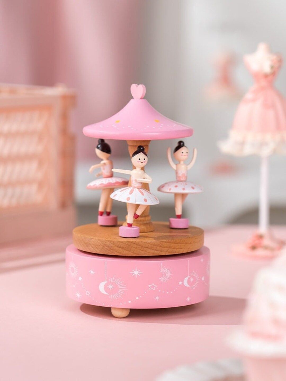Personalized Rotating Ballet Music Box,wooden Music Box, Handmade Music ...