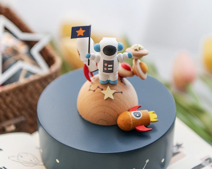 Wooden Outerspace Music Box - Etsy