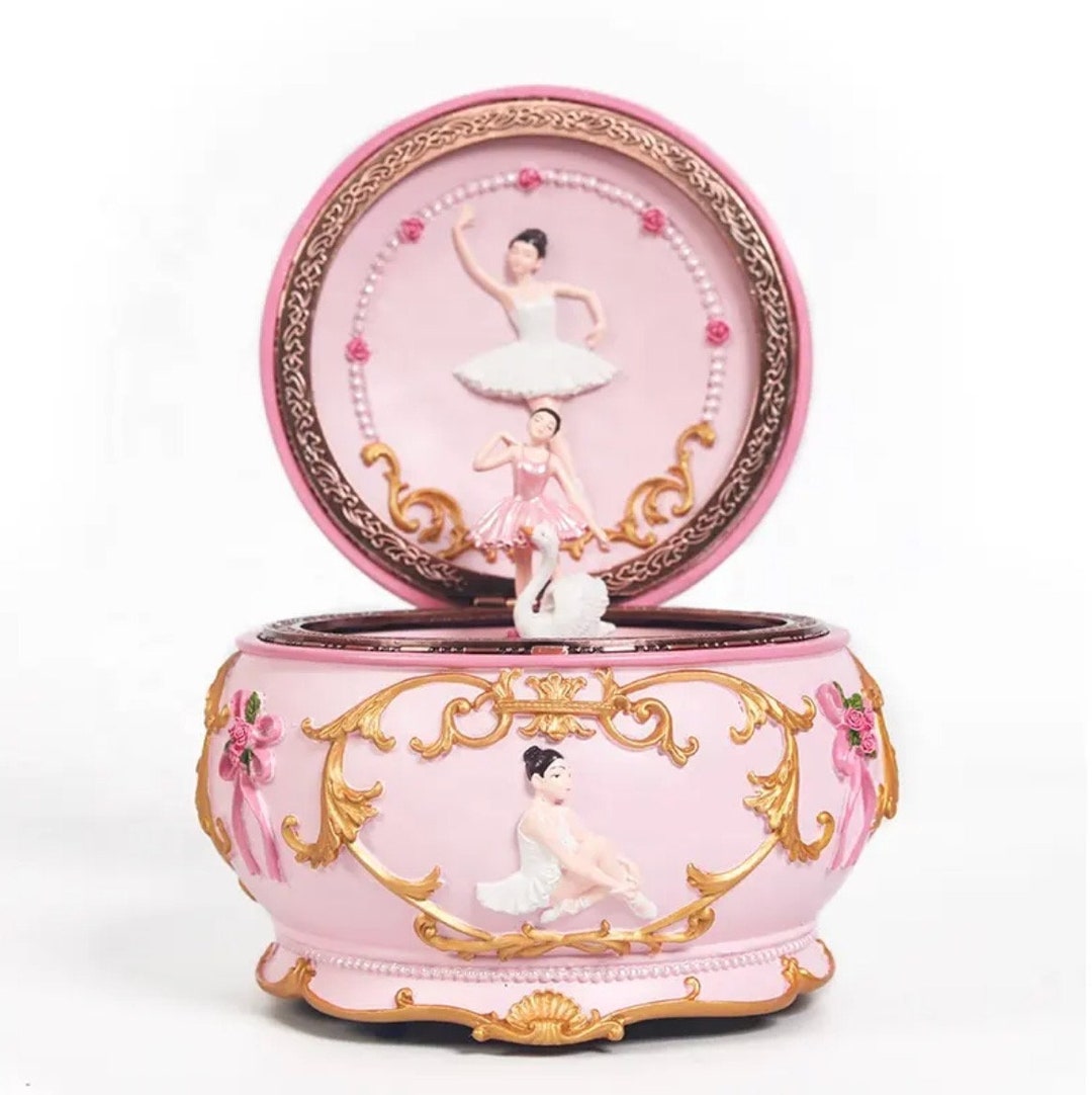 Personalized Rotating Ballet Music Box: Custom Engraved Resin Gift - Etsy