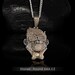 Iced Out Monkey Pendant Necklace Wearing Goggles Funky Monkey Hip Hop ...