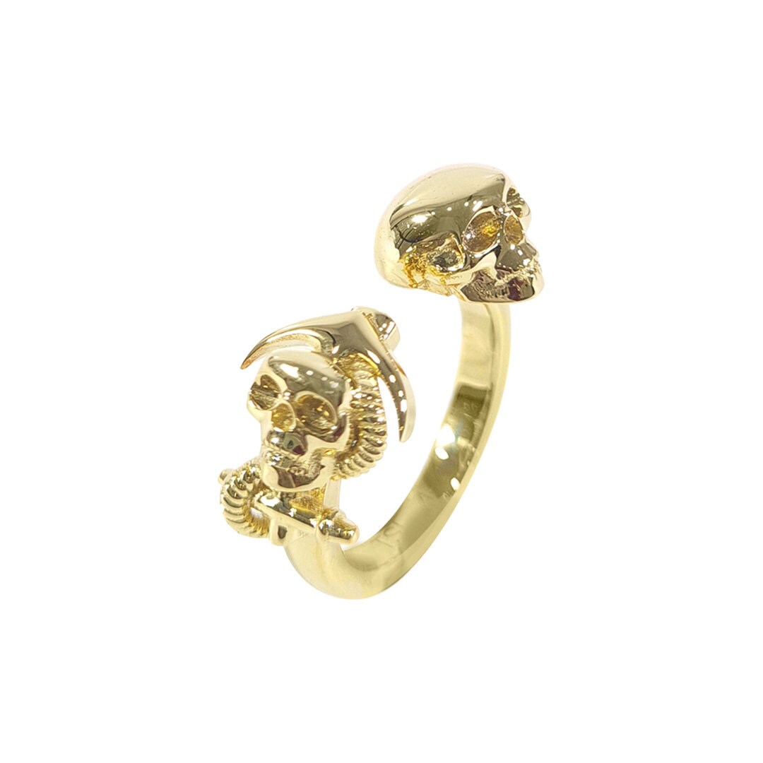 Skull Ring Women Skull Engagement Rings Anchor Nautical Gothic Wedding ...