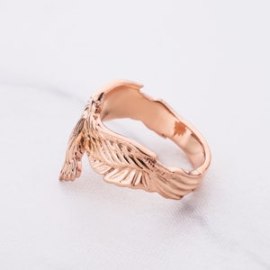 Raven Ring Sterling Silver Rose Gold Viking Raven Flying Bird Ring ...