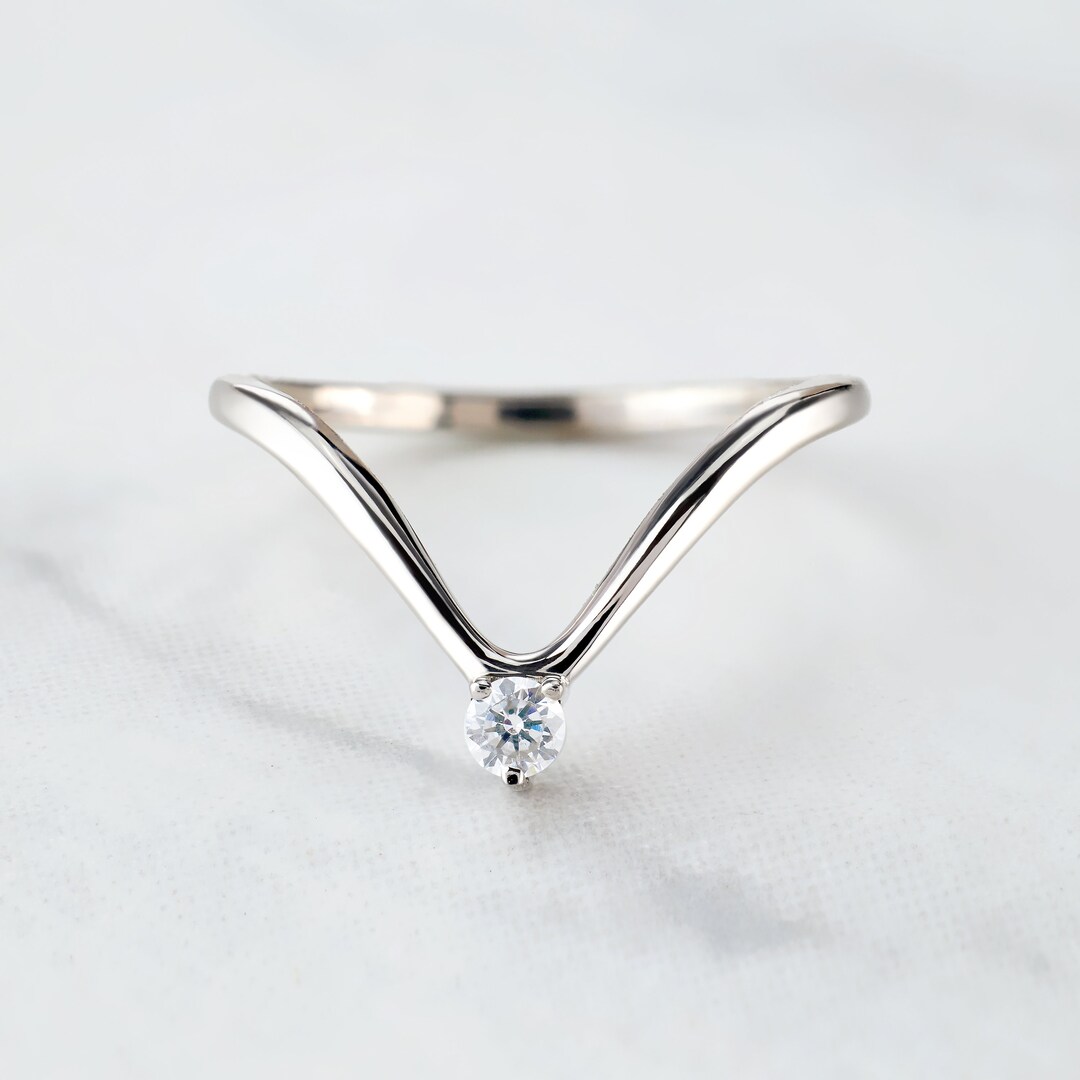AAA CZ Deep Curved Wedding Band Ring Enhancer Engagement Ring Guard ...