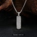 AAA CZ Diamond Studded Iced Out Bar Necklace - Sterling Silver Vertical ...