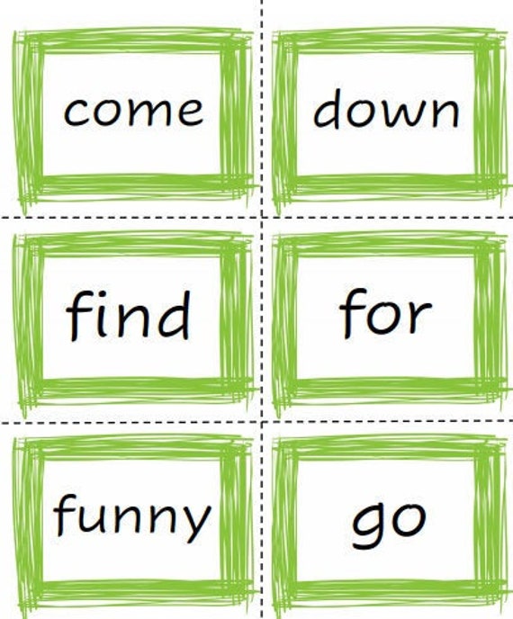 220 Dolch Sight Words Sight Words Flash Cards Prek-Third | Etsy