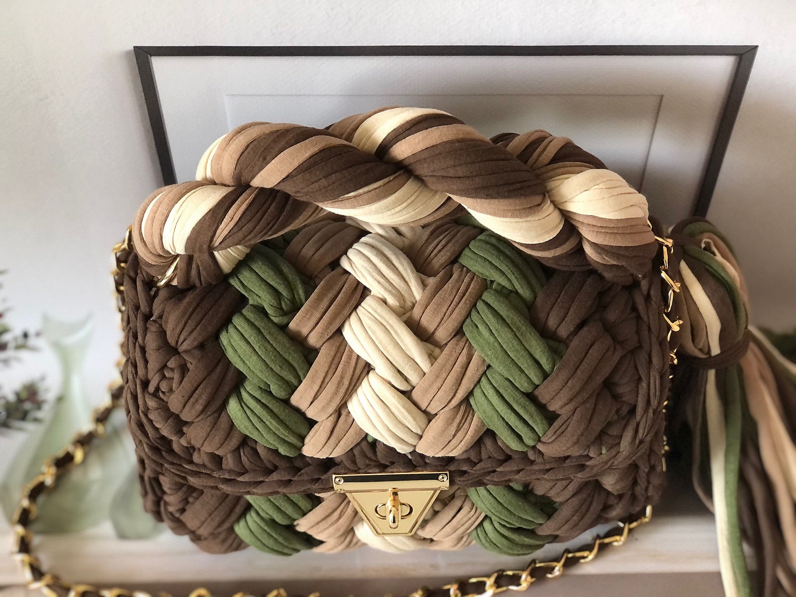 Multi Color Handmade Bag / Crochet Colorful Bag/ Personalized - Etsy