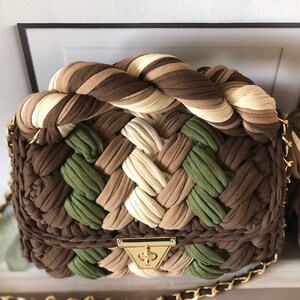 Multi Color Handmade Bag / Crochet Colorful Bag/ Personalized Luxury ...