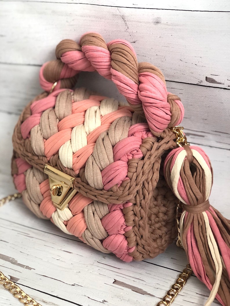Multicolor Crochet Bag/colorful Shoulder Bag/handmade Women - Etsy