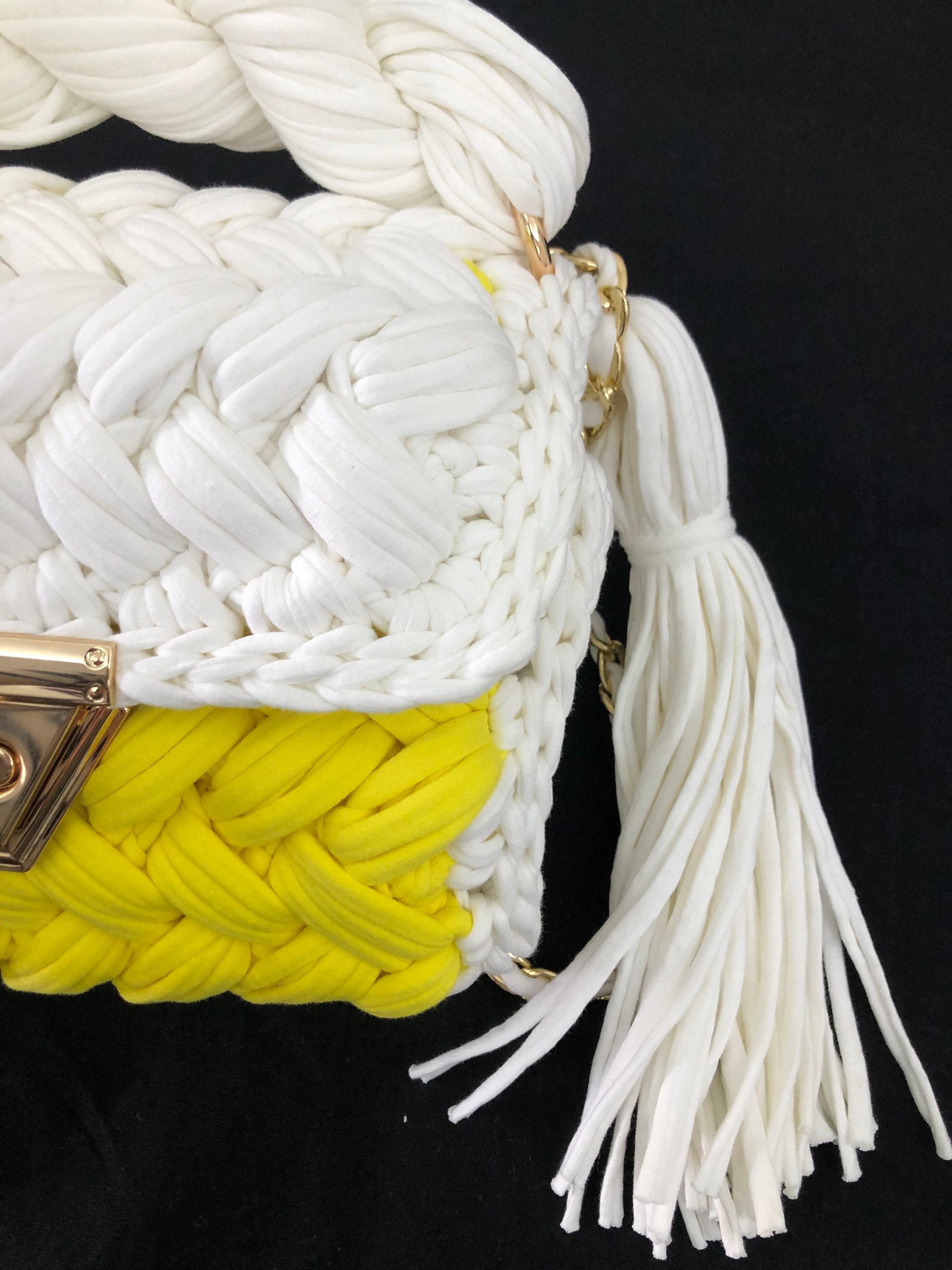 Handmade Multi Color Crochet Personalized Bag - Etsy