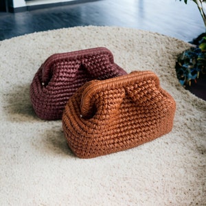 Woven Leather Clutch Pouch Handbag,crochet Luxury Knitting Clutch Bag ...