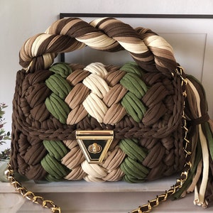 Multi Color Handmade Bag / Crochet Colorful Bag/ Personalized Luxury ...