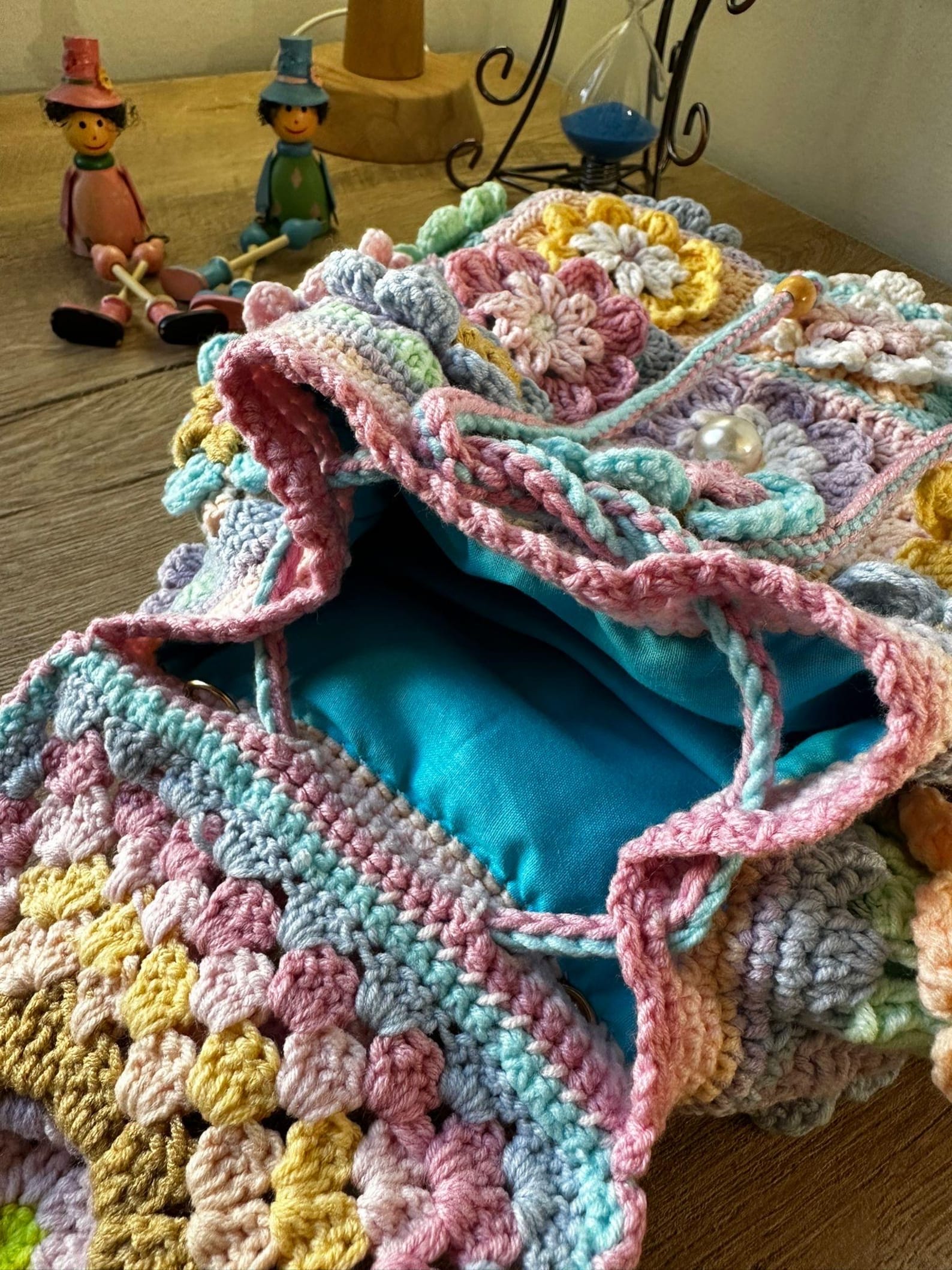 Crochet Granny Square Backpack : Handmade Personalized Colorful ...