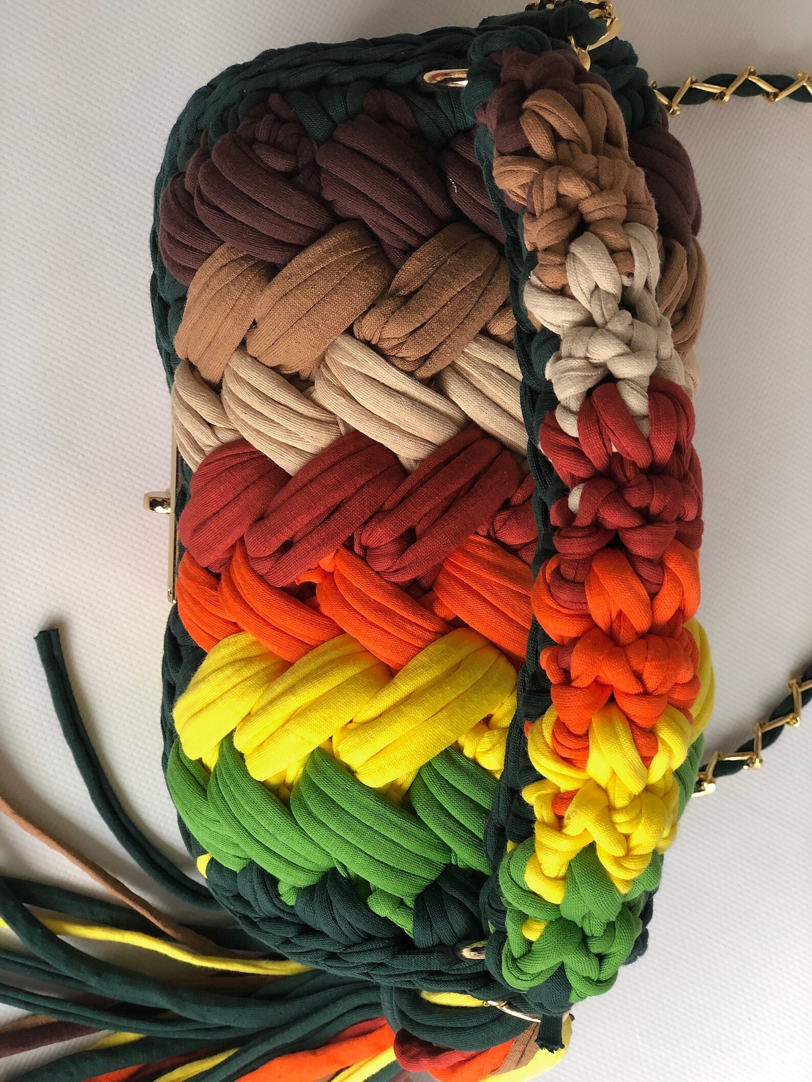 Crochet Colorful Bag/colorful Shoulder Bag/ Personalized - Etsy