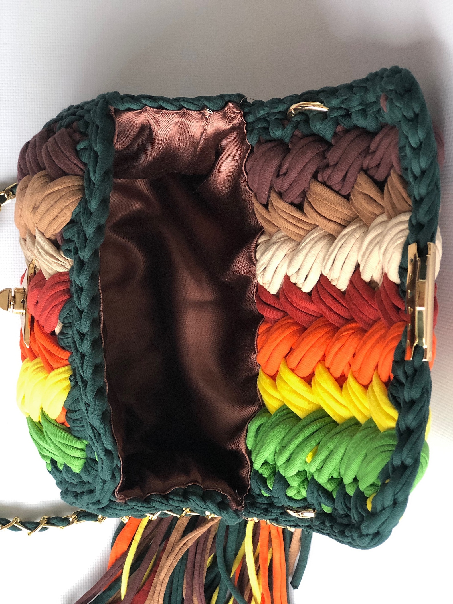 Crochet Colorful Bag/colorful Shoulder Bag/ Personalized - Etsy