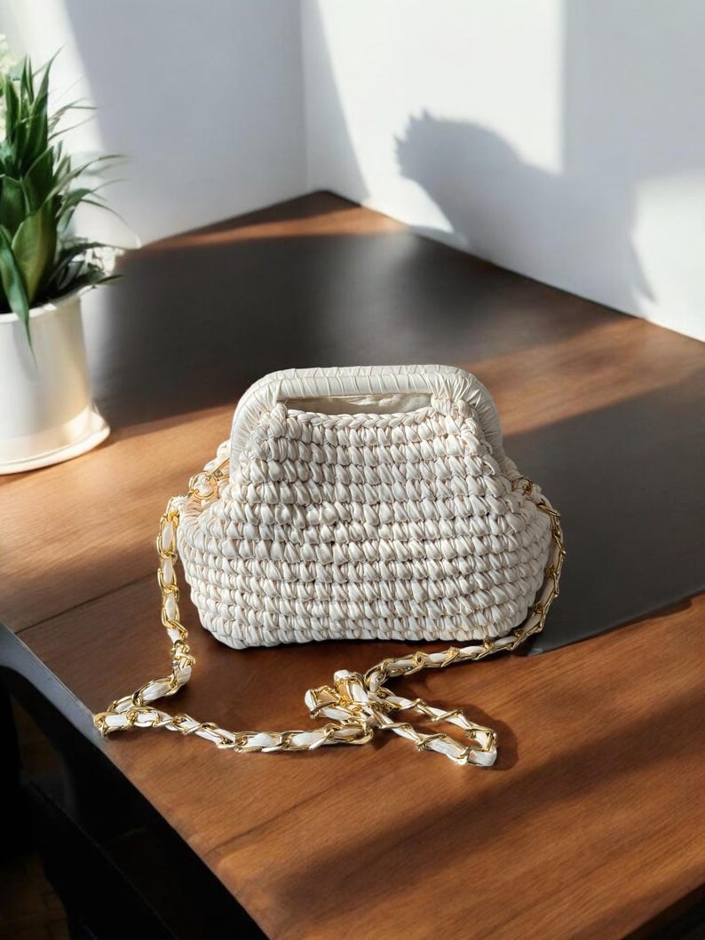 Crochet Wedding Clutch: Elegant Handmade Bridal Purse - Etsy