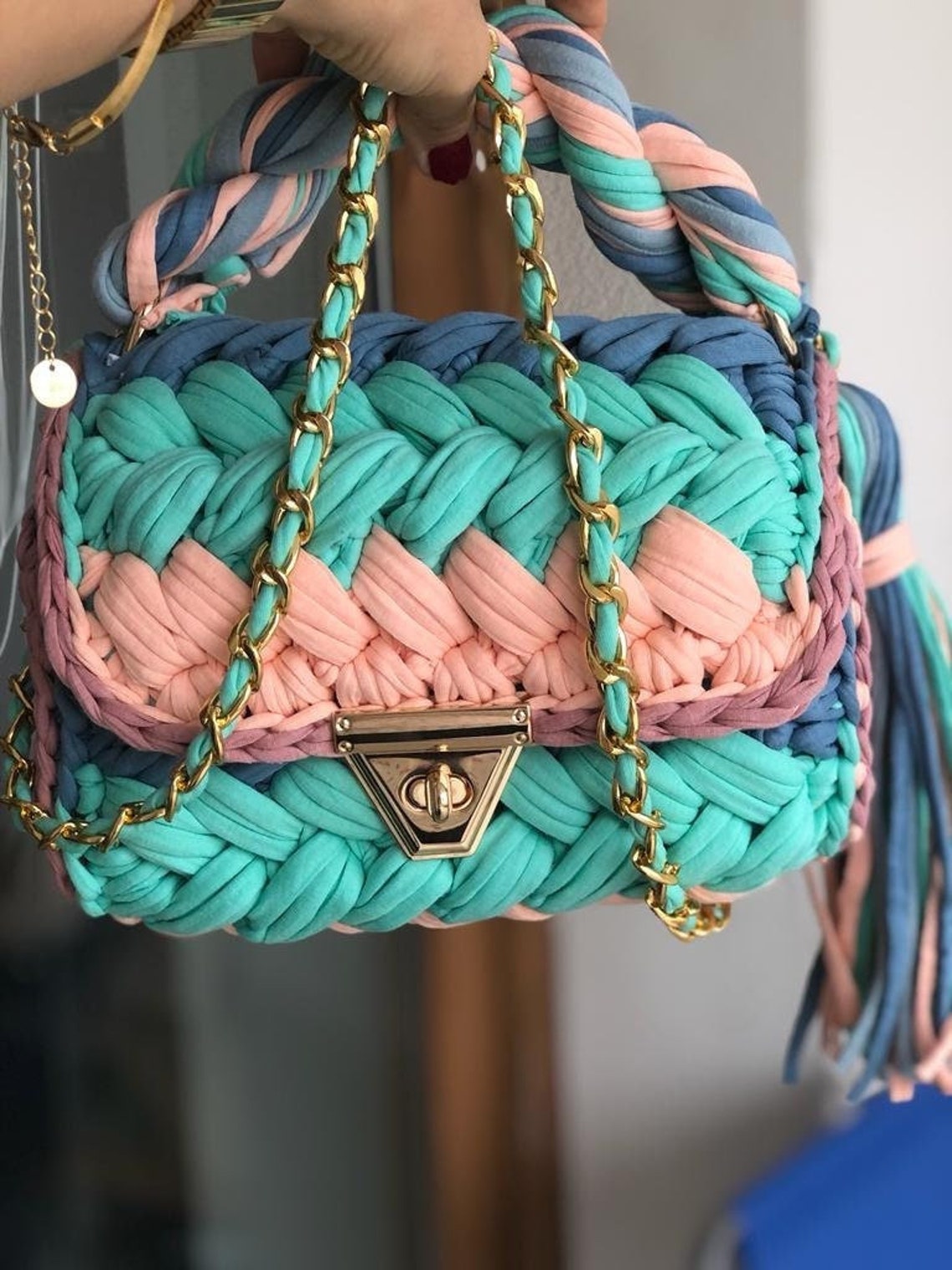 Crochet Colorful Bag - Etsy