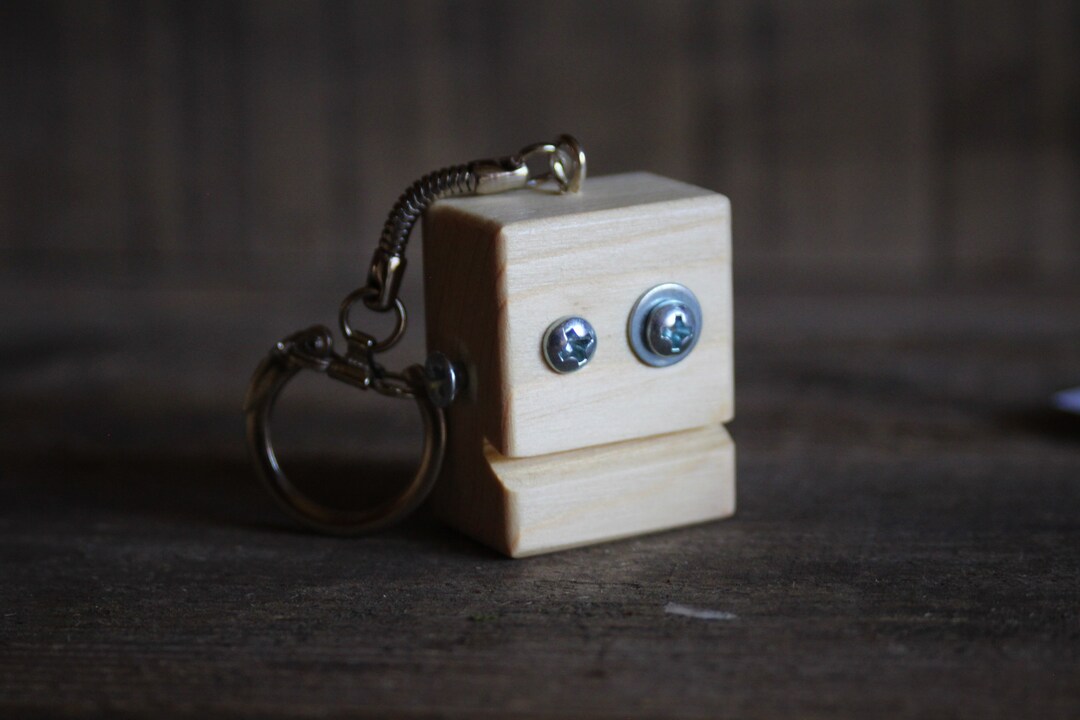 Key Ring Robot Head - Etsy