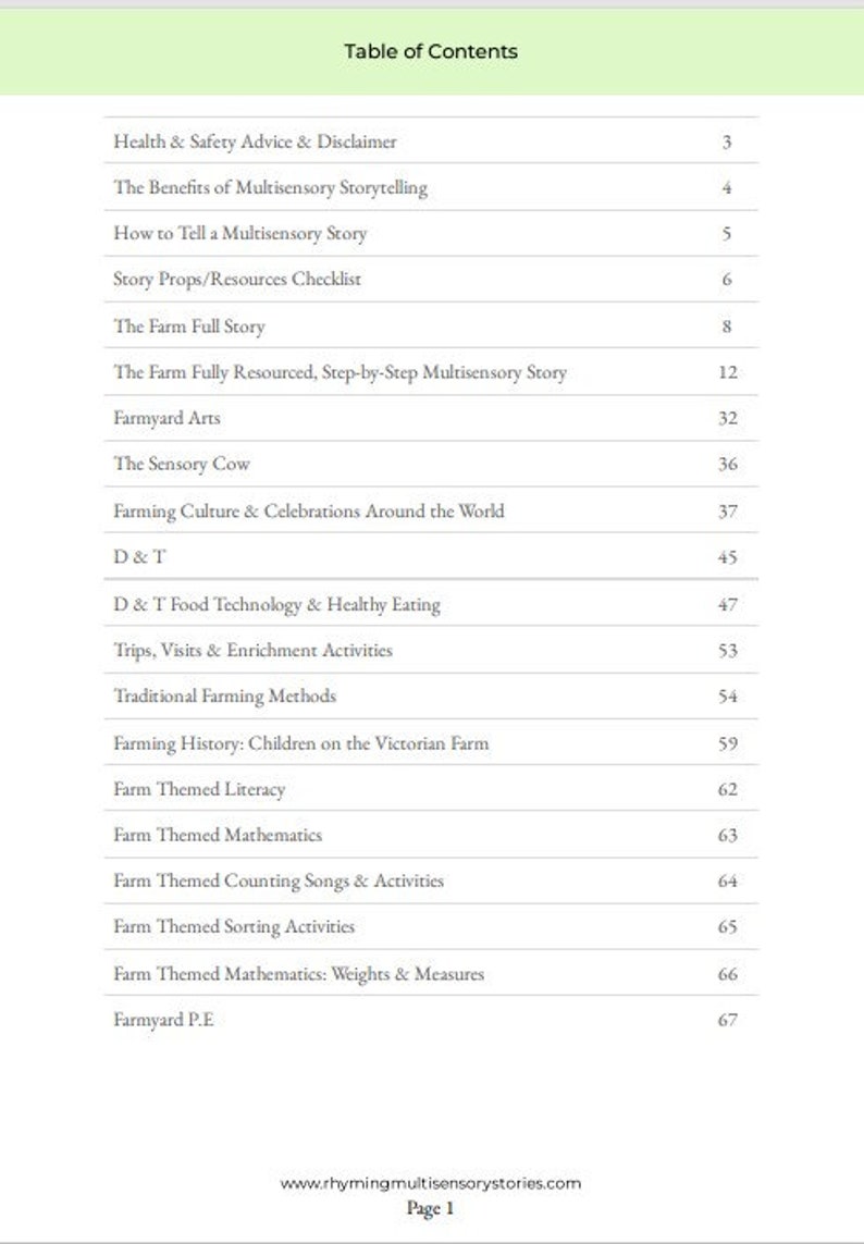 The Farm Sensory Story Teaching Resource Pack With 101 Themed Sensory ...