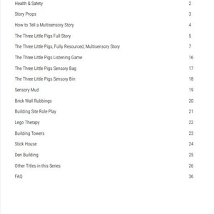 The Three Little Pigs Sensory Story Teaching Resource Pack With Themed ...