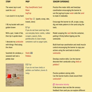 The Beach Sensory Story Teaching Resource Pack With Themed Sensory ...