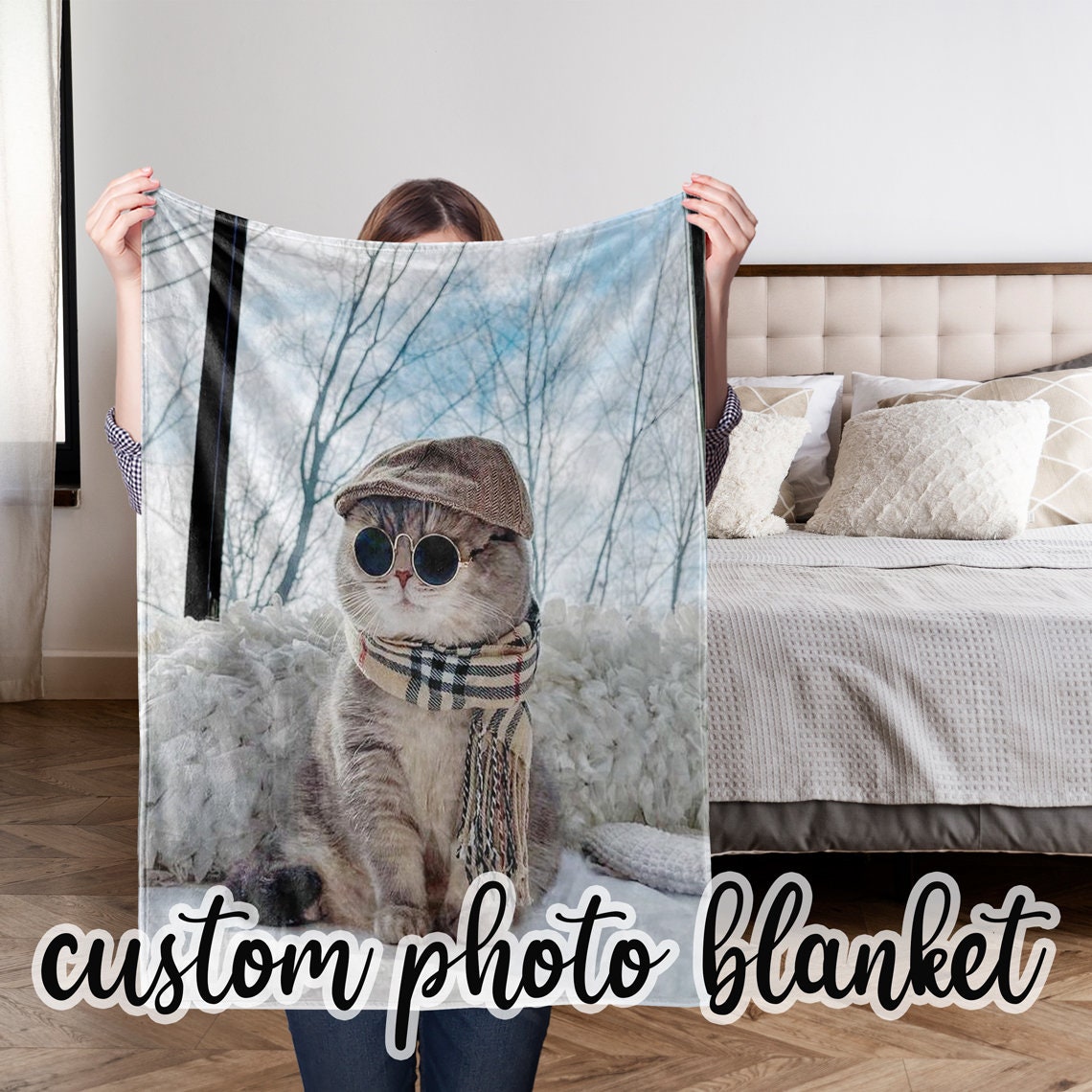 Custom Photo Blanket Custom Blanket with Photos Collage sold by ...