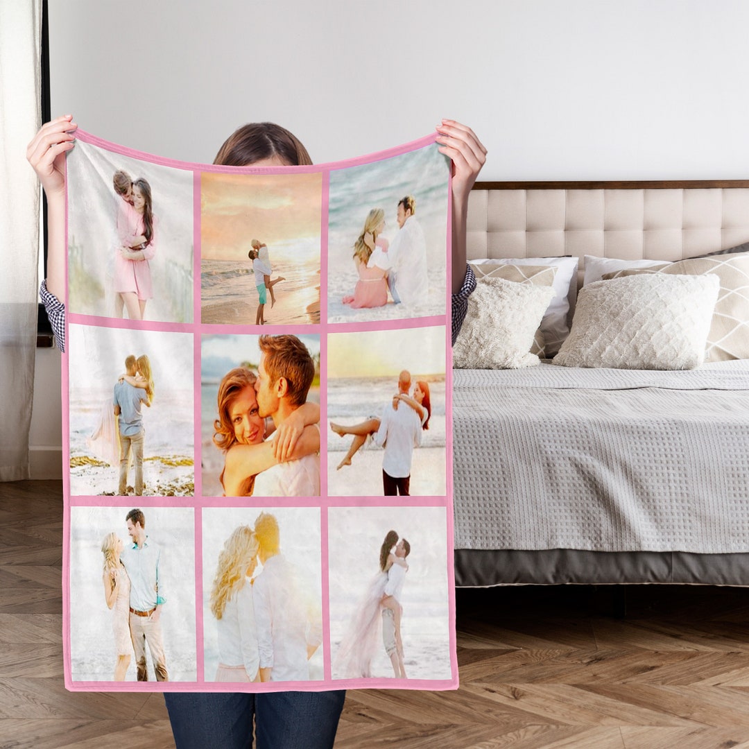 Custom Photo Blanket, Family Picture Blanket, Blanket Photo Collage ...