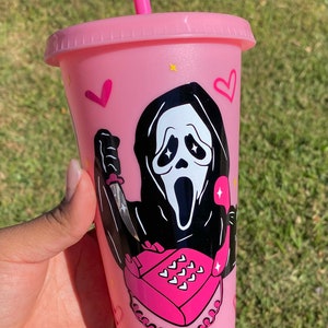 Scream Cup/ Ghost Face Cup/ Halloween Cup/ Scream Tumbler/ Scream Movie ...