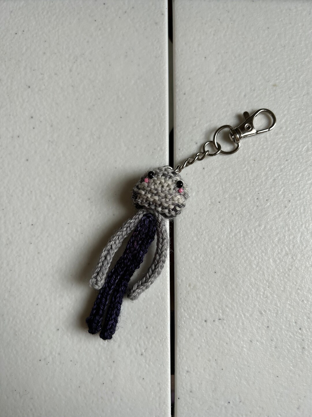 Aesexual Flag Themed MEEP, Abinormalcreates, Knitted, Cute, Keychain ...