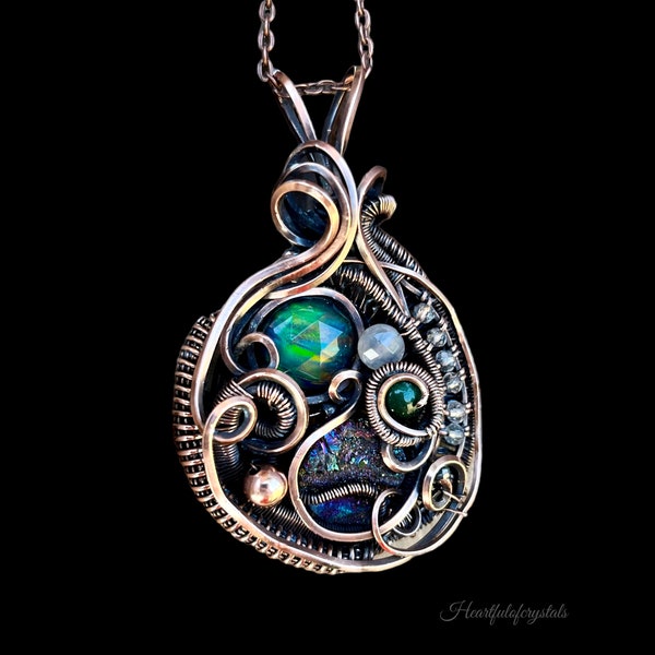 Wire Wrapped Pendant - Etsy