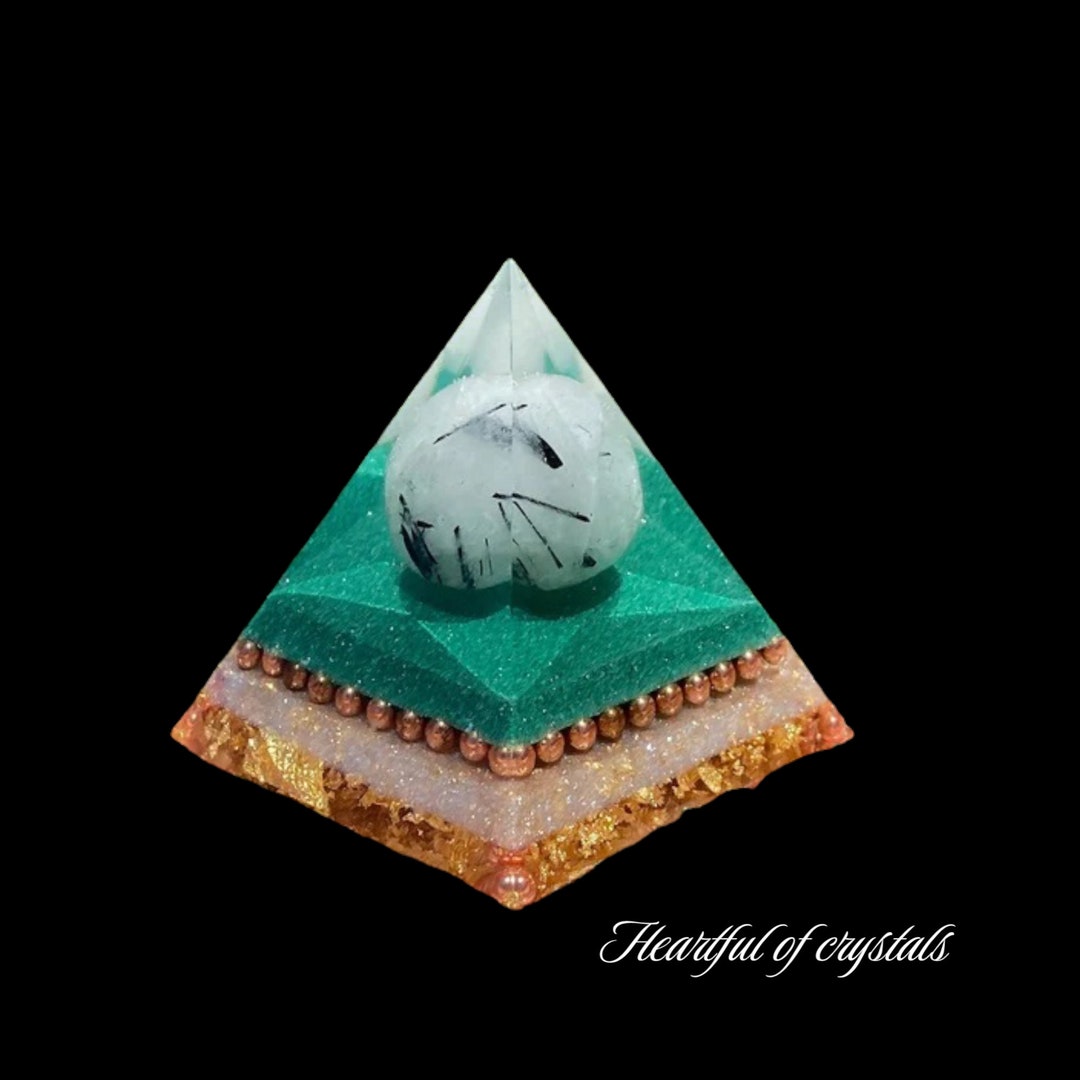 Orgone Pyramid , Tourmalinated Stone Orgone Pyramid, Feng Shui Decor ...