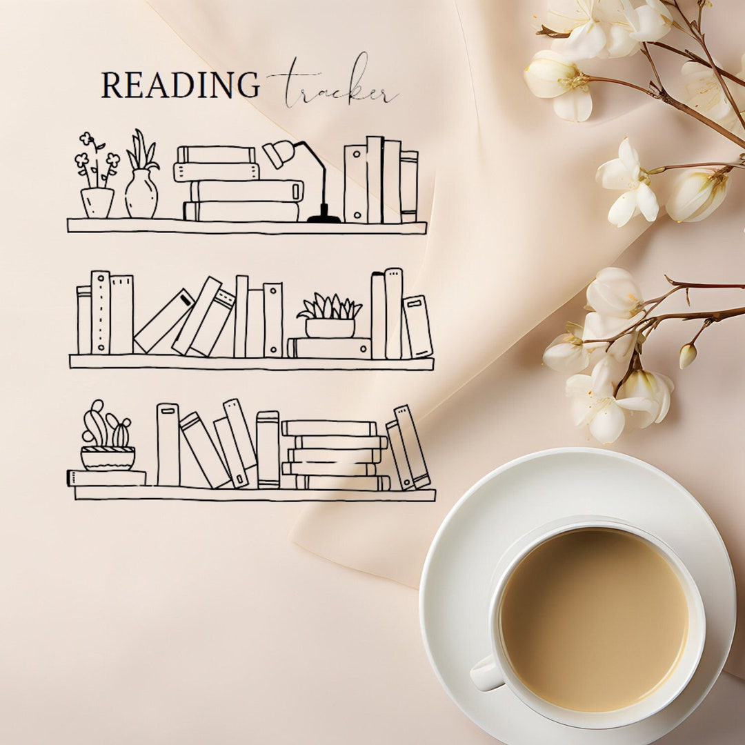 Printable Reading Tracker, Book Tracker, Gift for Readers, Reading ...