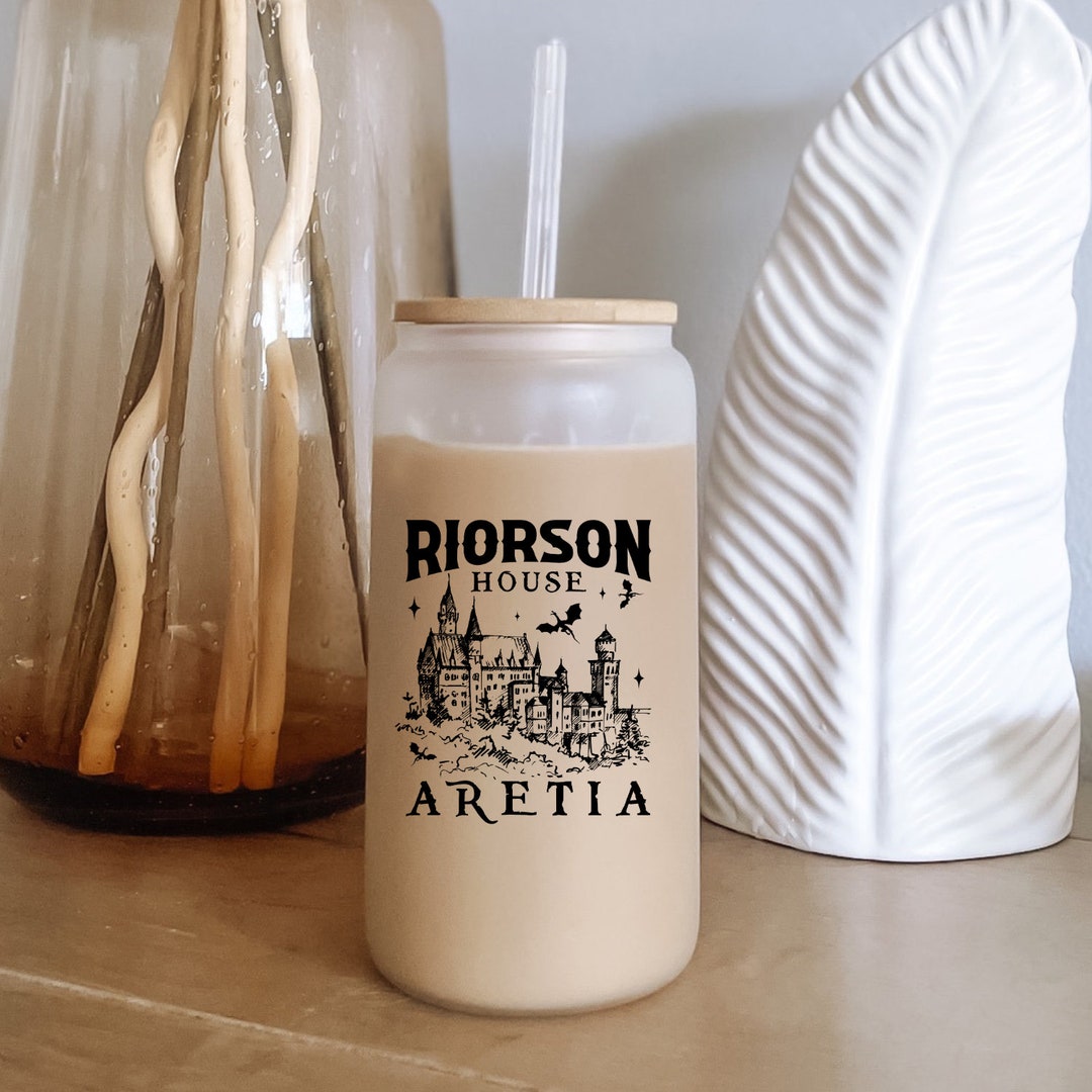 Fourth Wing Glass Tumbler: Riorson House Iced Coffee Cup - Etsy