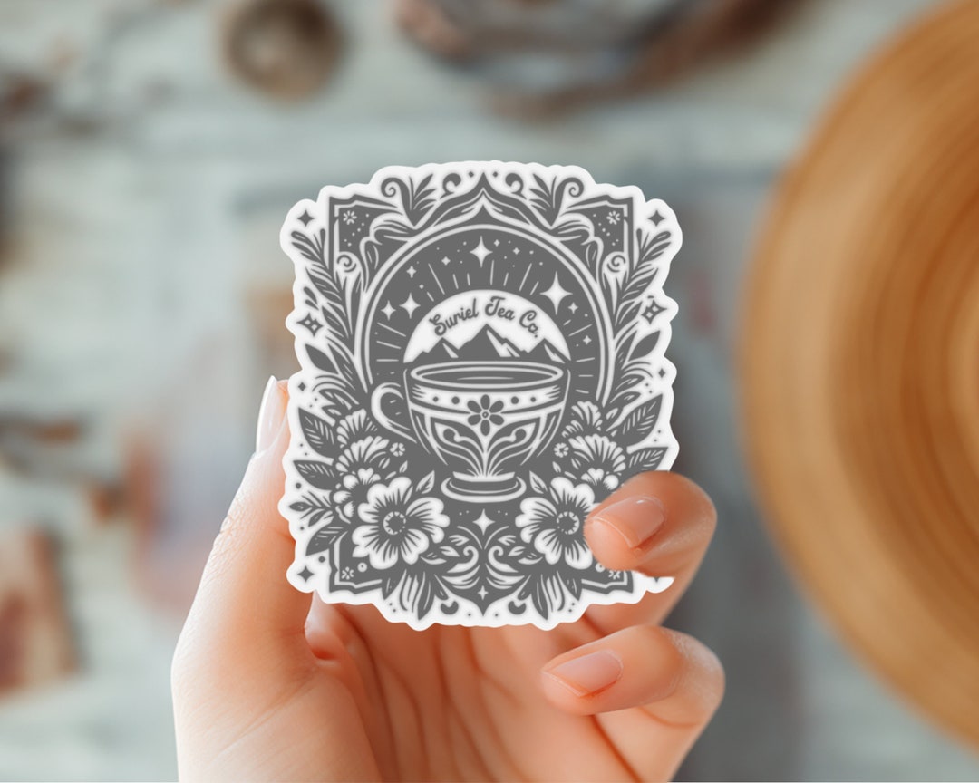 Suriel Tea Co Sticker, ACOTAR Sticker, Book Sticker, Bookish Sticker ...