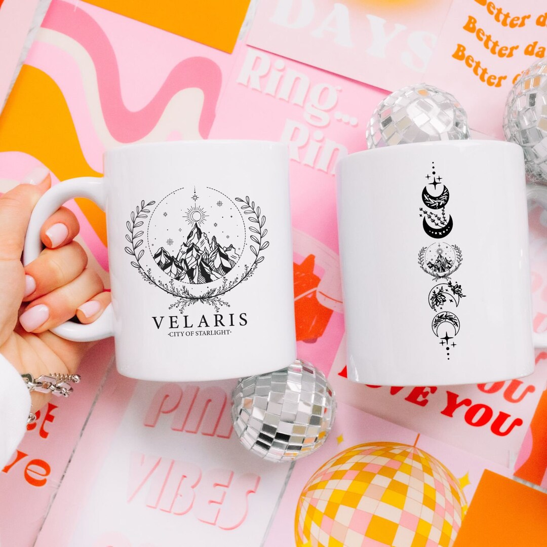Velaris Mug, ACOTAR Coffee Cup, Book Lover Gift, Fantasy Genre Coffee ...
