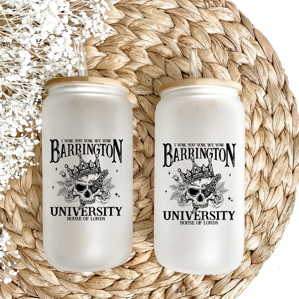 Barrington University Glass Tumbler, the Ritual Iced Coffee Cup, Book ...