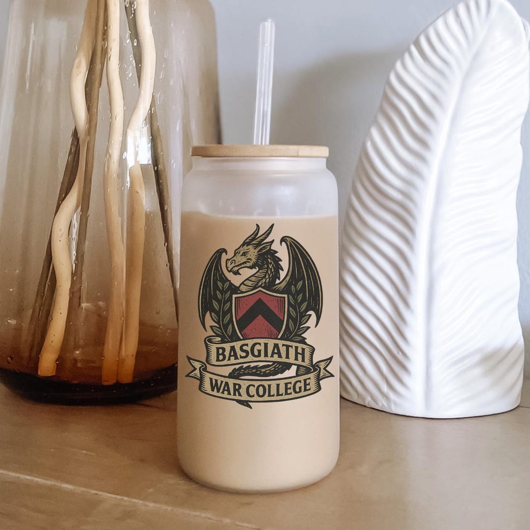 Basgiath War College Fourth Wing Glass Tumbler, Bookish Gift for Her ...