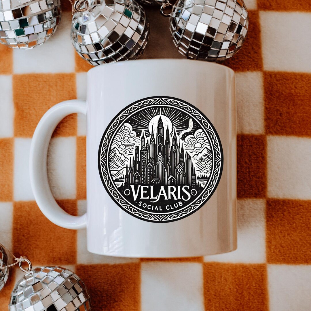 Velaris Social Club Mug, ACOTAR Cup, ACOTAR Merch, SJM Merch, City of ...