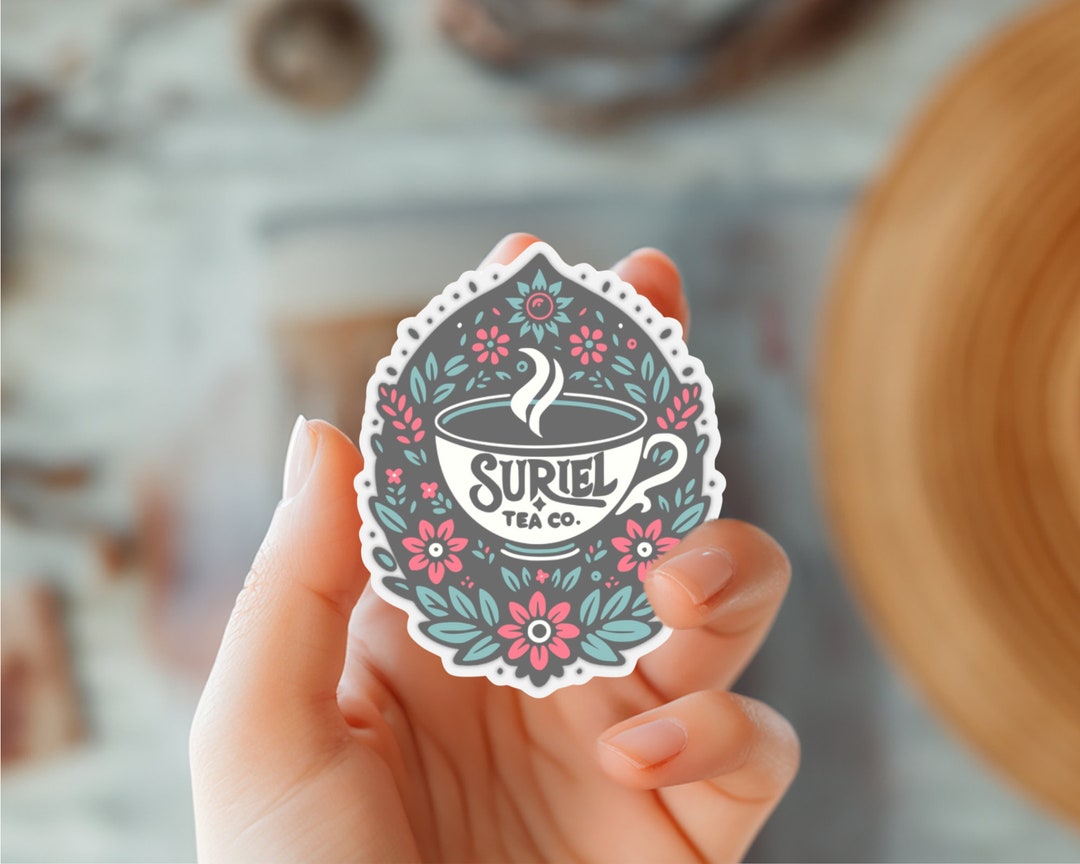 Suriel Tea Co Sticker, ACOTAR Sticker, Book Sticker, SJM Merch, ACOTAR ...