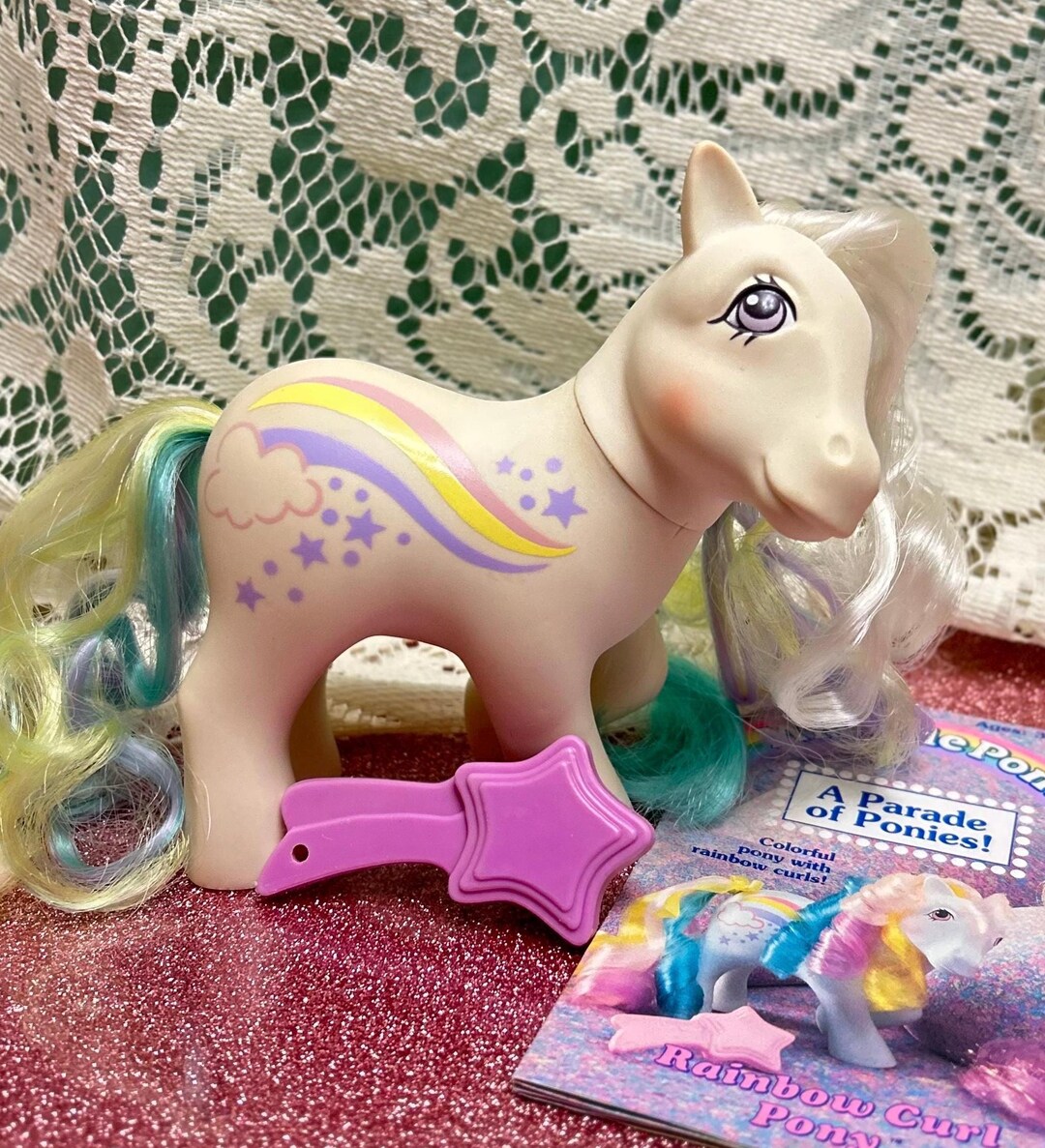 G1 My Little Pony Raincurl Rainbow Curl Pony Brush Pamphlet 1980s ...