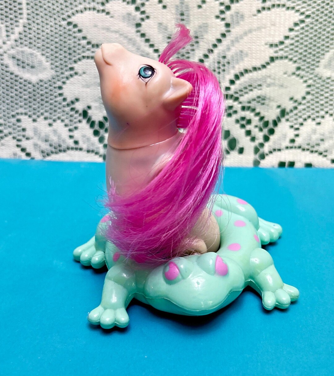 My Little Pony G1 MLP Baby Seahorse Pearly Ripple & Green Frog Float G1 ...