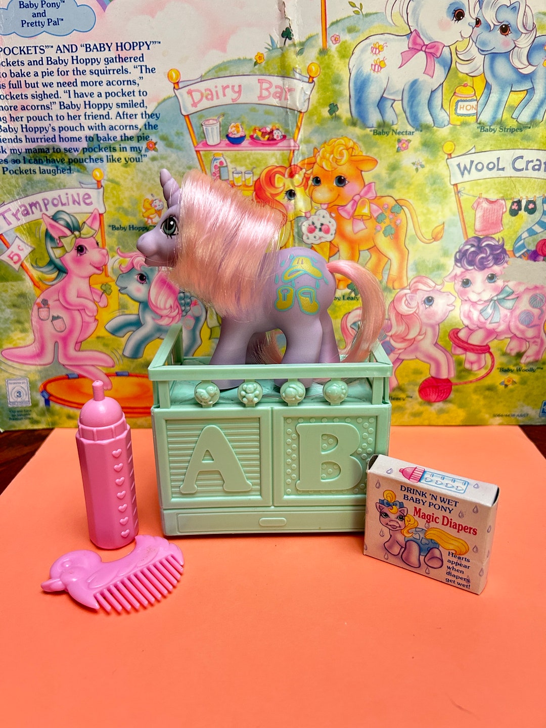 My Little Pony Snookums Drink N Wet Baby Unicorn MLP Vintage Hasbro - Etsy