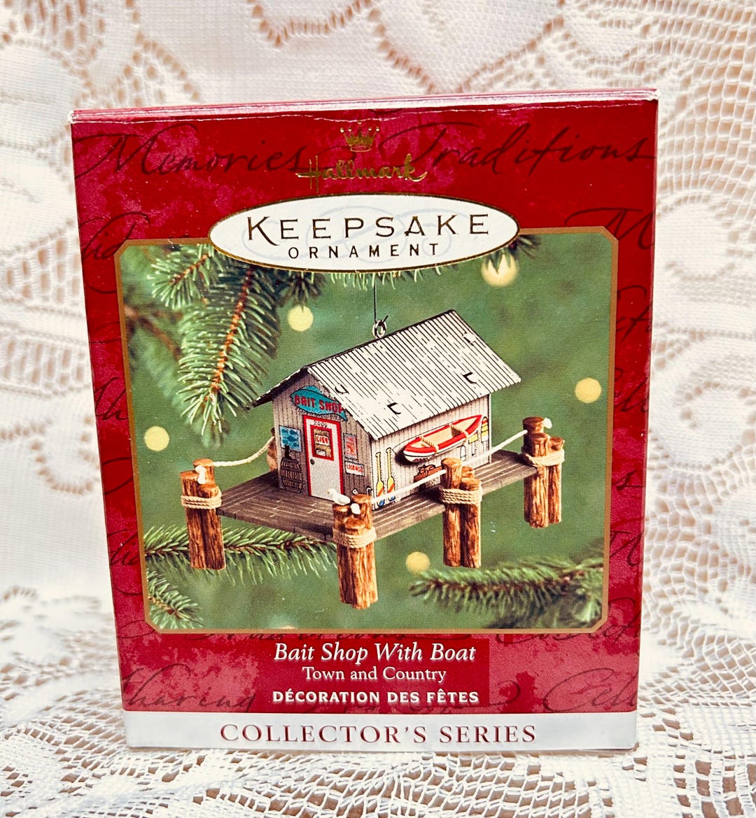 Hallmark Baitshop With Boat Fishing Keepsake Ornaments Christmas - Etsy