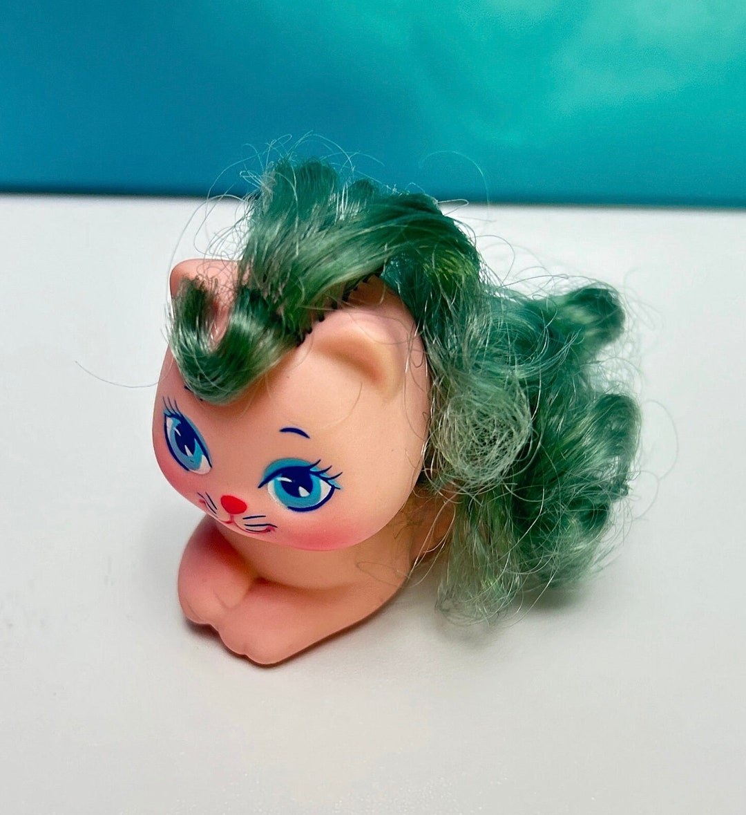 Mattel Cherry Petal Little Pretty Kitty Pink Blue Flowers 1989 Picture ...