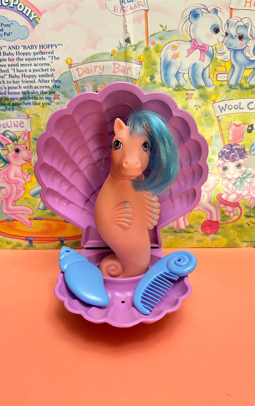 My Little Pony MLP Sea Pony Wavedancer Purple Clamshell Blue Seashell ...