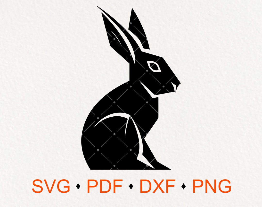 Rabbit Vector Cut File for Cricut, SVG, Clip Art, Silhouette - Digital ...