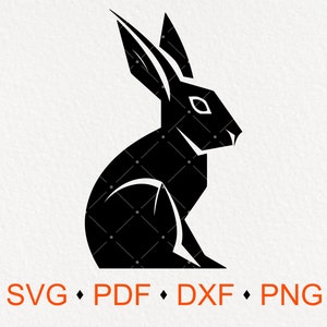 Rabbit Vector Cut File for Cricut, SVG, Clip Art, Silhouette - Digital ...