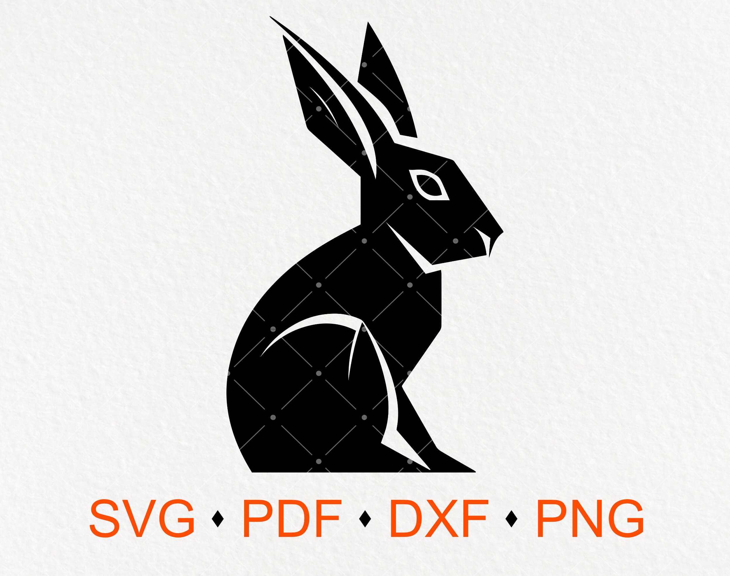 Rabbit Vector Cut File for Cricut, SVG, Clip Art, Silhouette - Digital ...